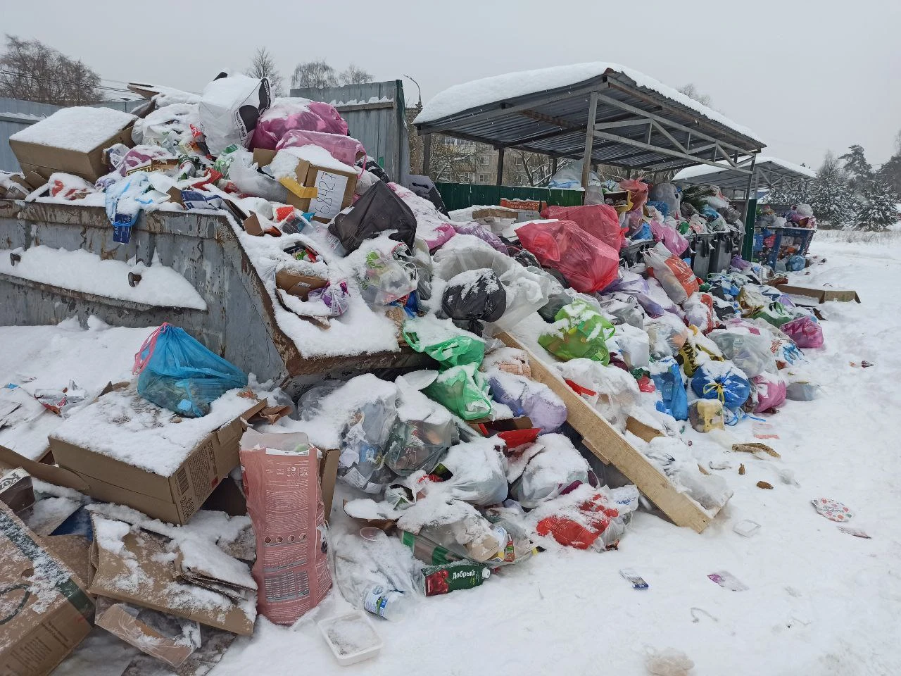 Снежные завалы в Коломне мешают вывозу мусора – Последние новости ...